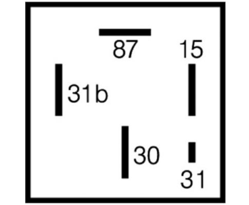 Relais Kraftstoffpumpe Audi VW 12V/15A 5polig 321906059C 321906059B ...