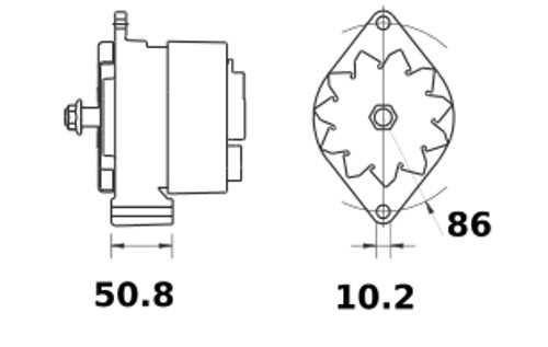 Lichtmaschine 12V/65A f.Bosch 0120488125 0120488205 0120488285 ...